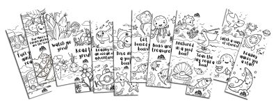 Kids Coloring Puns Bookmarks – Book Cave